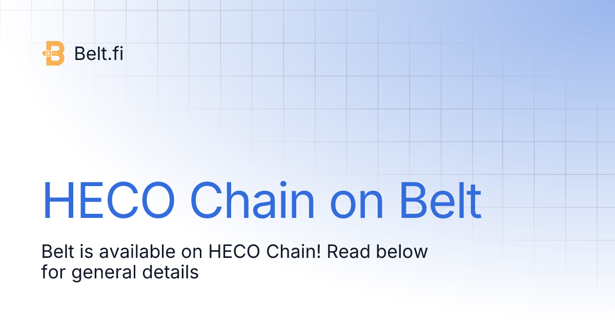HECO Chain on Belt | Belt.fi